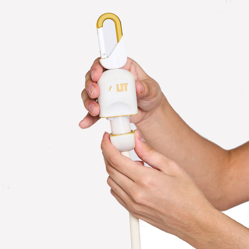 Black Smart Fitness Resistance Band | LIT Axis™ – Midnight