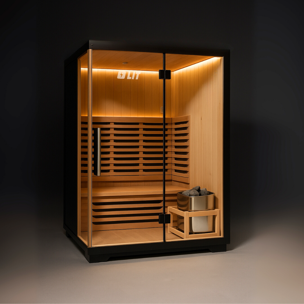 Titan Hybrid Infrared & Traditional Sauna 2-Person | LIT Method